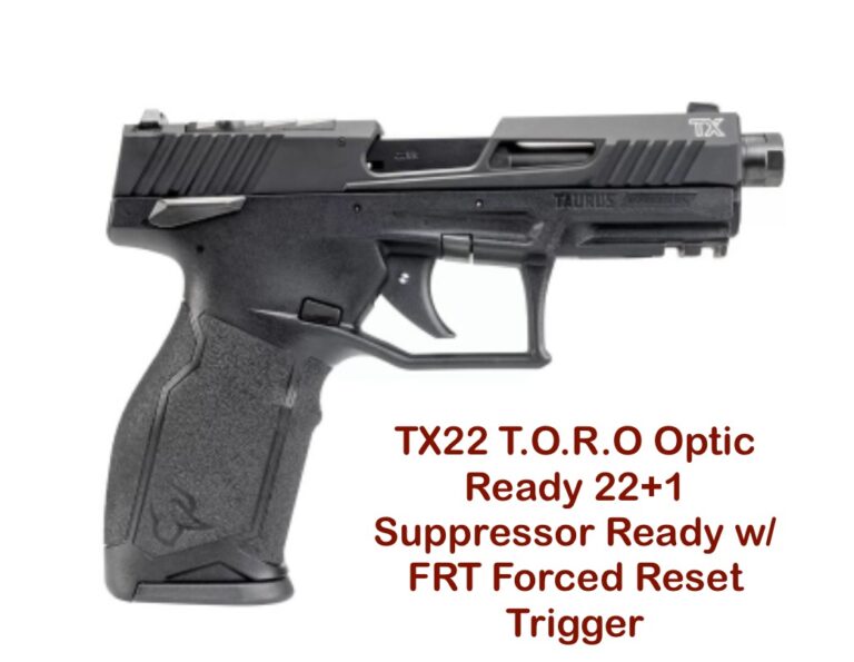 Taurus TX-22 T.O.R.O Optic Ready G2 TX22 22LR Threaded 22+1 2 Magazines ...